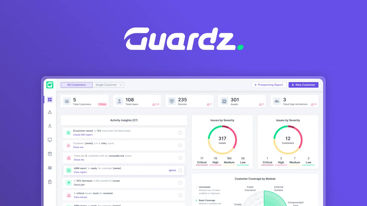 Guardz: Cybersecurity Platform for MSPs, IT Pros, & Businesses